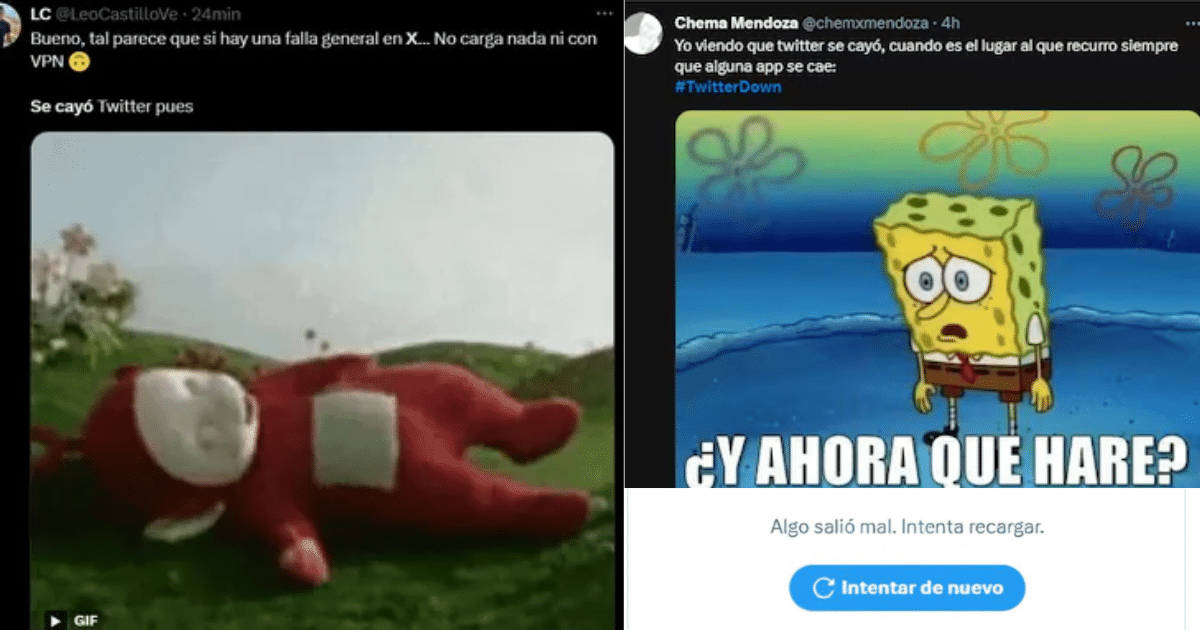 X se cae a nivel mundial… y los memes no se hicieron esperar