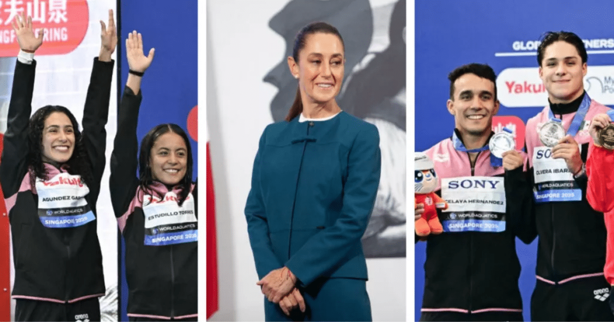 México brilla en el Mundial de Clavados 2025: Sheinbaum reconoce a ...
